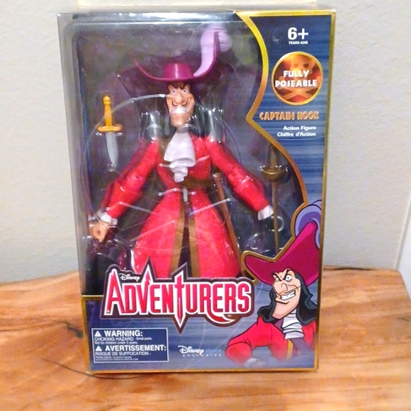 Disney | Toys | Disney Adventures Captain Hook Action Figure Nib New ...